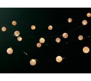 MELROSE Led Crackle Glass Ball Light String 11