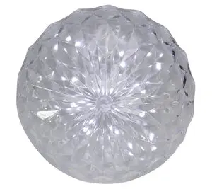 NORTHLIGHT 6' Clear Led Hanging Christmas Cryst L Sphere - One-color