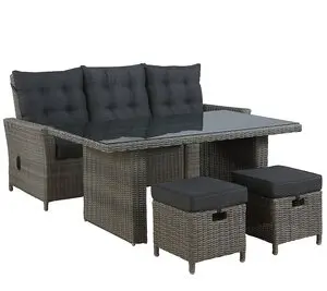 ALATERRE FURNITURE Asti 4-piece Seating Set - One-color