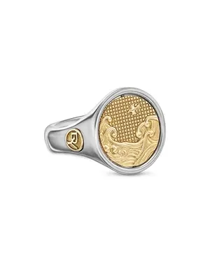 David Yurman Duality Signet Ring - Gold/silver