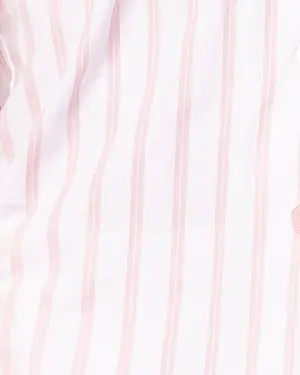 PETITE PLUME Striped Pima Short Pajama Set - Pink