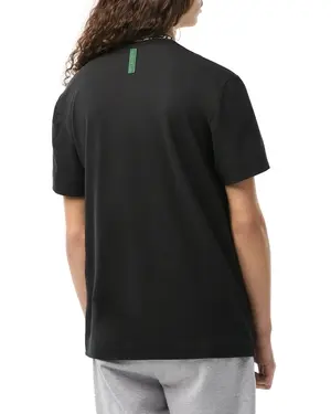 Lacoste Jacquard Logo Collar Tee