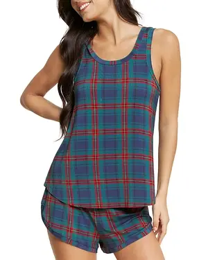 Honeydew Intimates Good Times Shortie Set - Dreamspell Plaid