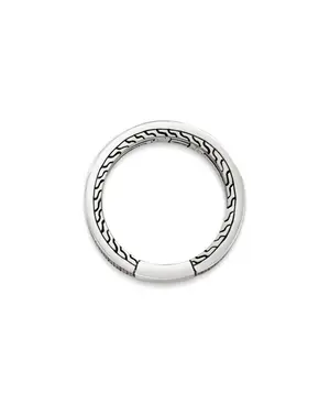 John Hardy Black Rhodium Plated Sterling Silver Classic Chain Multi Stone Band