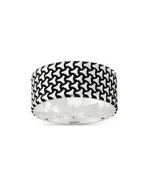 MILANESI AND CO Sterling Patterned Band Ring