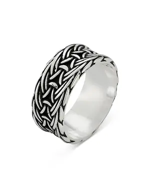 MILANESI AND CO Sterling Weave Band Ring - Silver