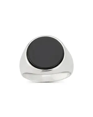 MILANESI AND CO Sterling Silver Oval Signet Ring