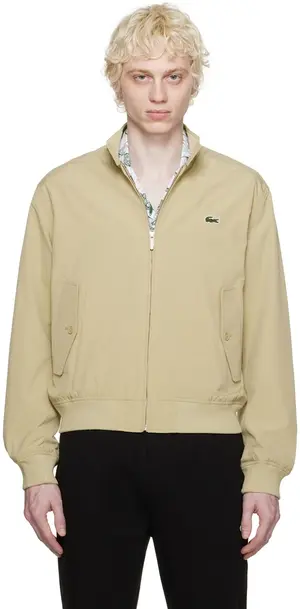 Lacoste Lacoste Beige Lightweight Bomber Jacket - Ku4 Twig