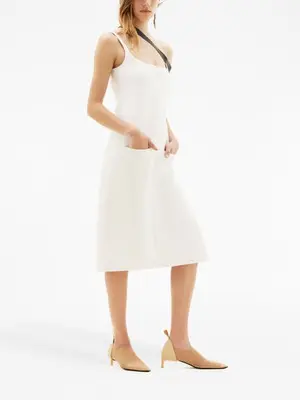 COURREGES Asymmetric-strap Vinyl Dress