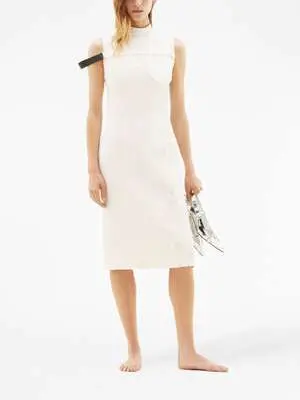 COURREGES Strapped Tailored Twill Dress