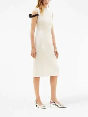 COURREGES Strapped Tailored Twill Dress