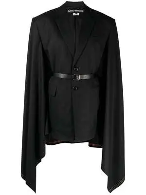 Junya Watanabe Belted Wool Cape Blazer