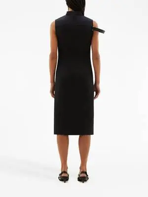 COURREGES Strapped Tailored Twill Dress