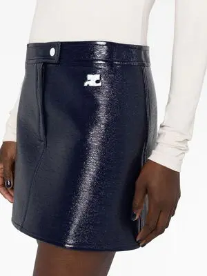 COURREGES Logo-patch Skirt - Blue