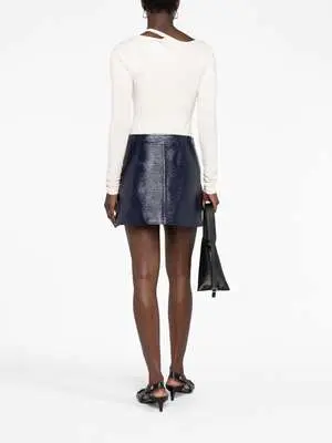 COURREGES Logo-patch Skirt - Blue