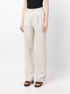REFORMATION Mason Wide-leg Linen Trousers