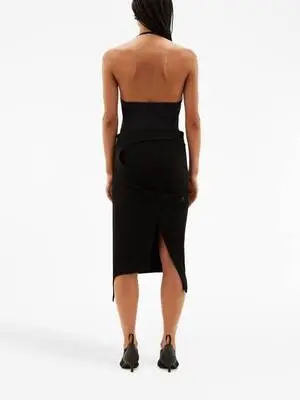 COURREGES Diving Crepe Midi Skirt