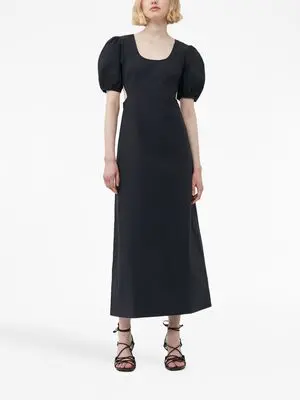 GANNI Cut-out Organic Cotton Dress