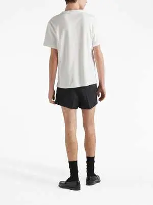 Prada Triangle-logo Terry T-shirt
