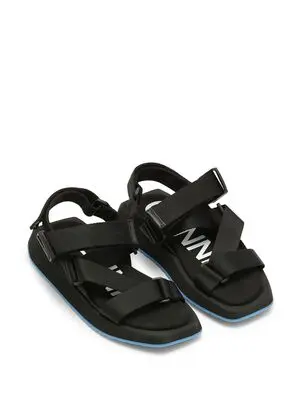 GANNI Multi-strap Sandals - Black