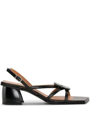 GANNI Logo-plaque Sandals