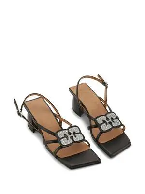 GANNI Logo-plaque Sandals