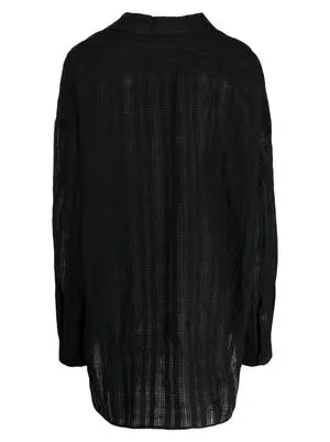 FORME D'EXPRESSION Semi-sheer Long-sleeve Shirt