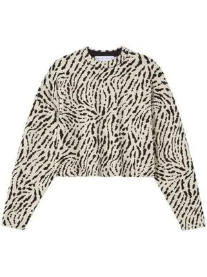 Proenza Schouler White Label Animal-pattern Jacquard Jumper