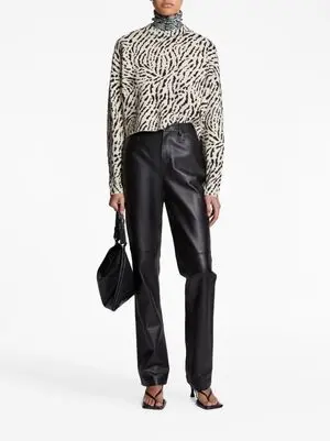 Proenza Schouler White Label Animal-pattern Jacquard Jumper