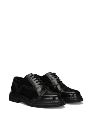 Dolce & Gabbana Brushed Calfskin Brogue Oxfords