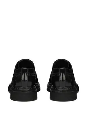 Dolce & Gabbana Brushed Calfskin Brogue Oxfords
