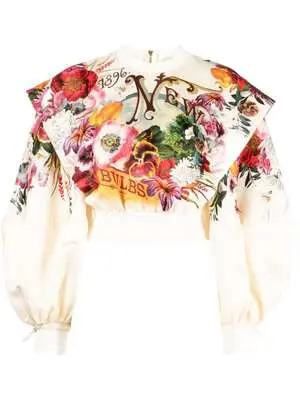 Zimmermann Wonderland Billow Top - Neutrals