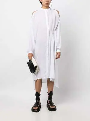 Isabel Benenato Long-sleeve Shirt Dress