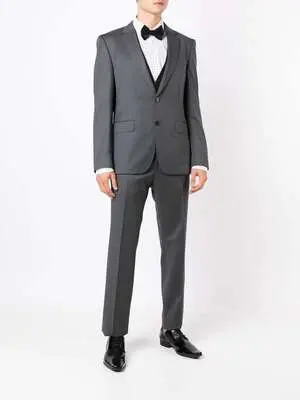 BOSS Single-breasted Fitted Blazer - Grey