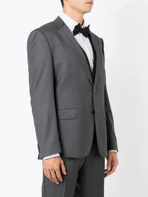 BOSS Single-breasted Fitted Blazer - Grey