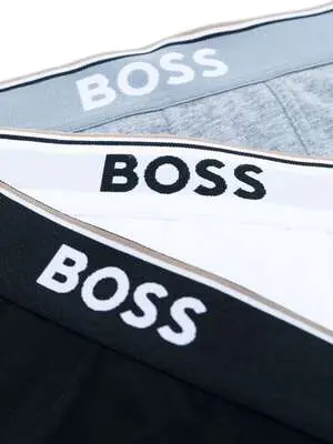 BOSS Stripe-trim Logo-waistband Boxers