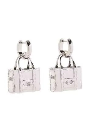 Marc Jacobs Tote Bag Dangle Earrings - Silver