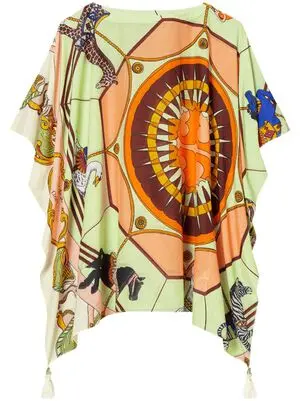 Tory Burch Graphic-print Beach Caftan
