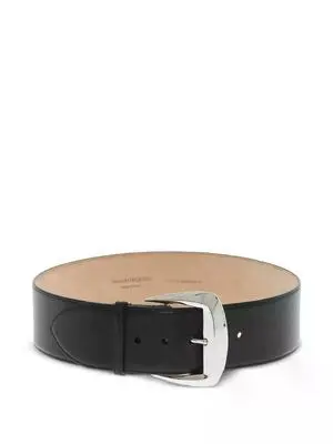 Alexander McQueen Geometric Buckle Waist Belt - Black