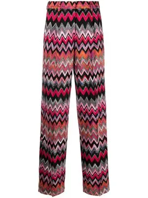 Missoni Zigzag Woven Straight-leg Trousers