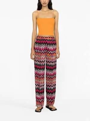 Missoni Zigzag Woven Straight-leg Trousers