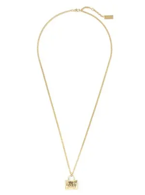 Marc Jacobs Tote Bag Pendant Necklace - Gold