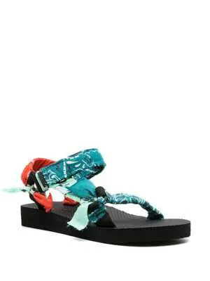 ARIZONA LOVE Trekky Mix Bandana Print Sandals - Blue