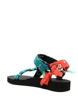 ARIZONA LOVE Trekky Mix Bandana Print Sandals - Blue