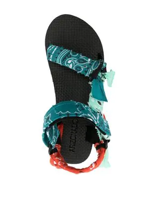 ARIZONA LOVE Trekky Mix Bandana Print Sandals - Blue