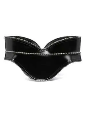 Alexander McQueen Leather Corset Belt - Black