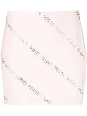 ROTATE BY BIRGER CHRISTENSEN Crystal-embellished Miniskirt - Pink