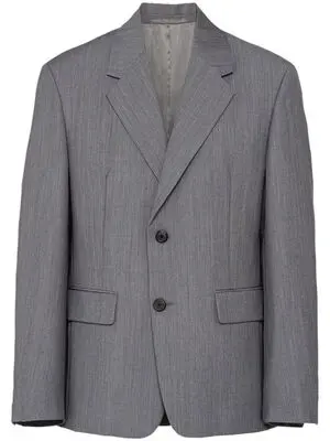 Prada Single-breasted Mohair-wool Blazer
