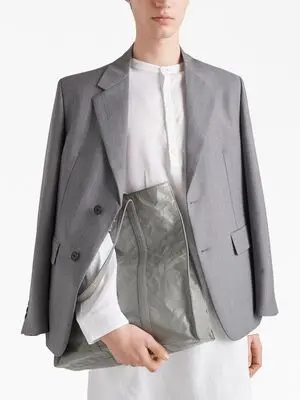 Prada Single-breasted Mohair-wool Blazer