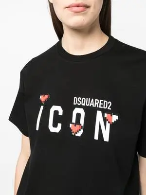 Dsquared2 Logo-print Cotton T-shirt - Black